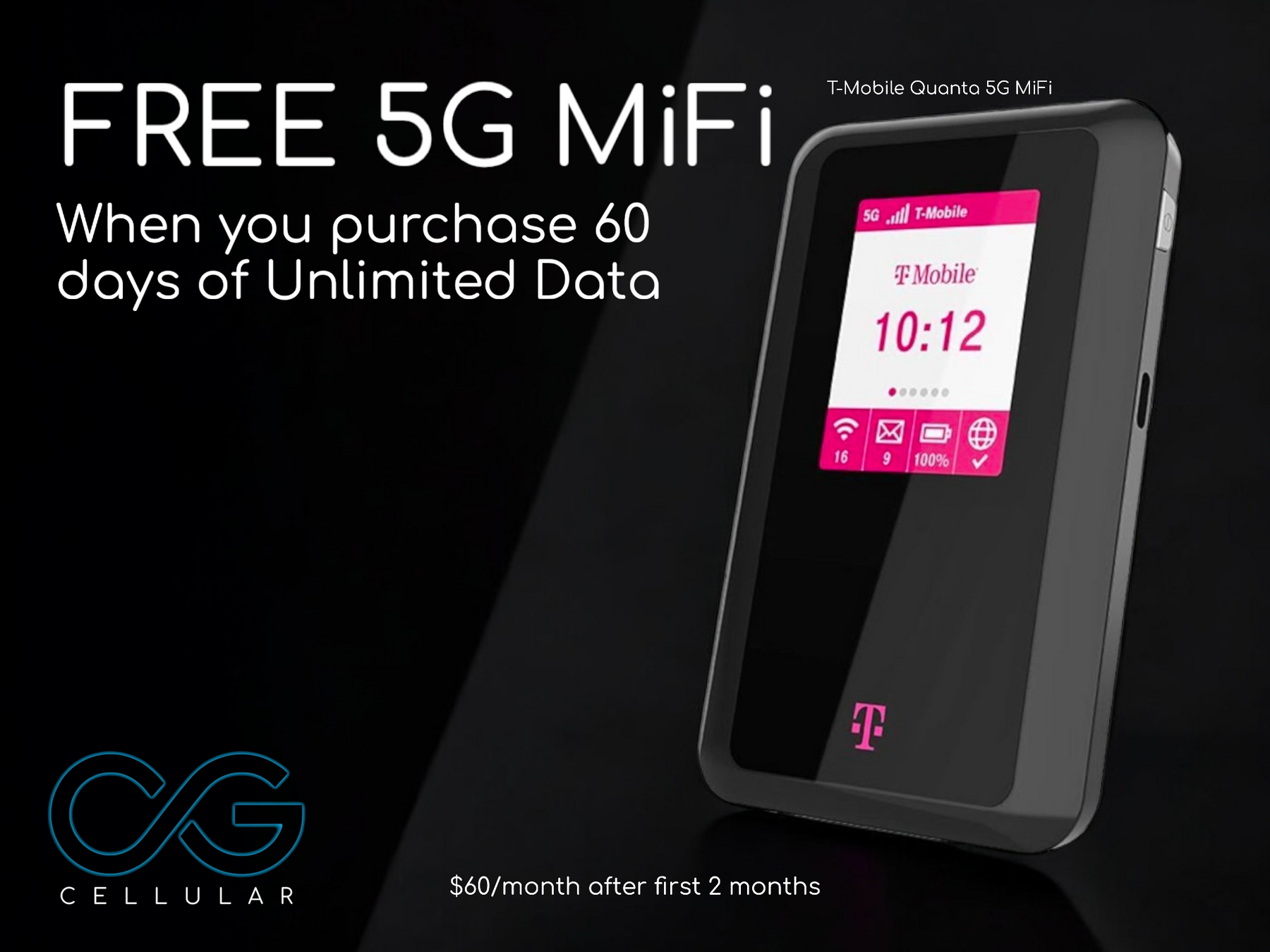CG Cellular: 4G/5G Prepaid Phone & Wi-Fi plans as low as $10 a month!